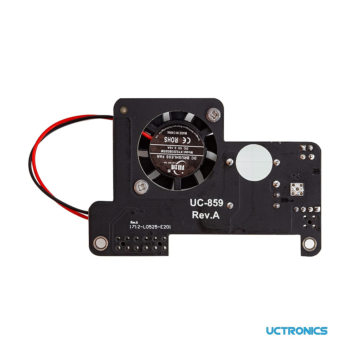 UCTRONICS PoE HAT for Raspberry Pi with Cooling Fan, IEEE 802.3af-Compliant, 5V 2.5A Power Over Ethernet Board for Raspberry Pi 4B/3B+