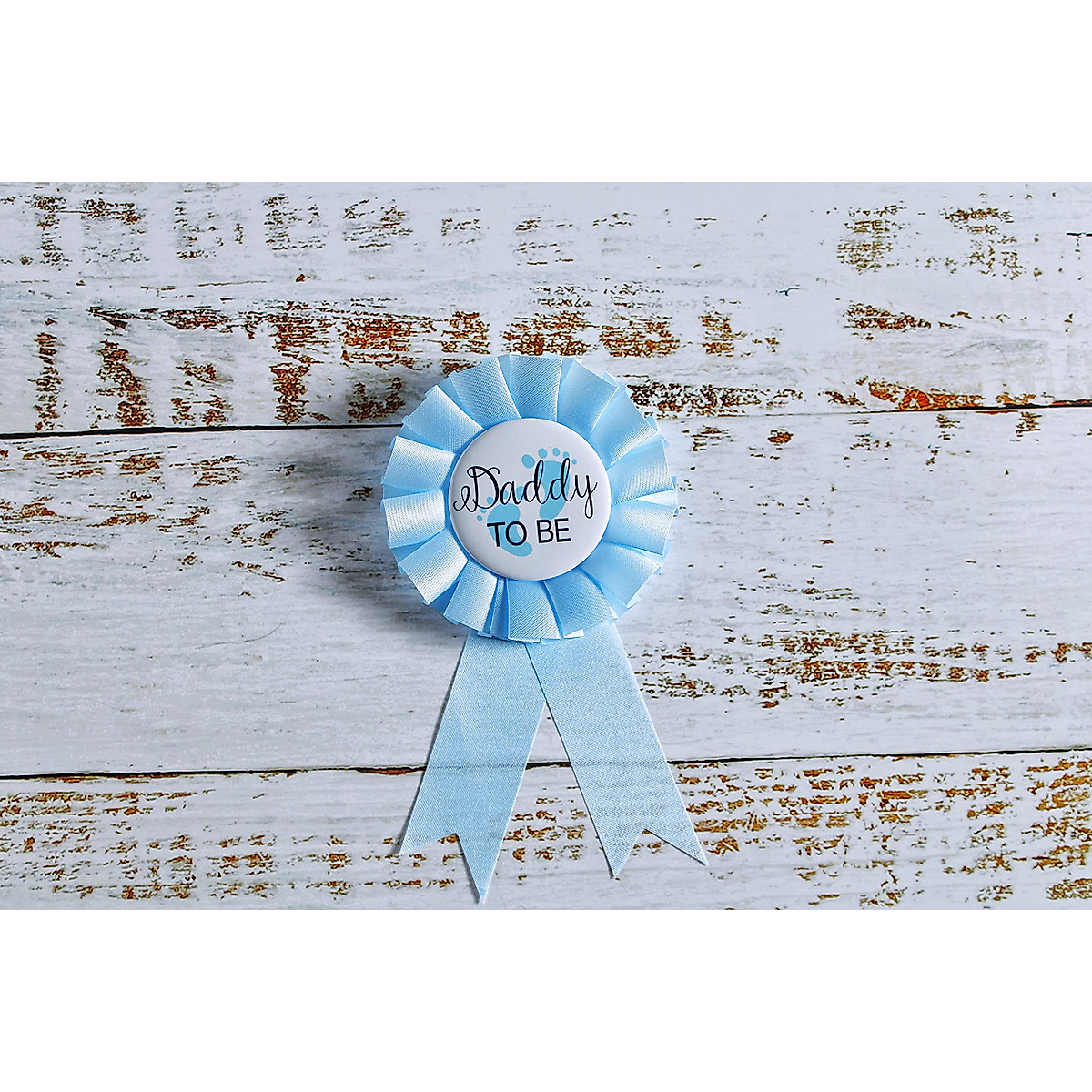 NEWHAPPYLAND Baby Shower Decorations for Boy Blue Sash Mommy to Be and Daddy to Be Tinplate Badge Pin Mommy to be sash for baby shower Baby Shower Button New Dad Baby Shower Party Gender Reveals
