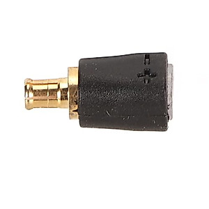 Headphone Cable Connector Universal Small Impact Resistant Adapter A2DC to 0.78mm Male to Female for E40 for E70 for LS400 for CKR90 (Black)