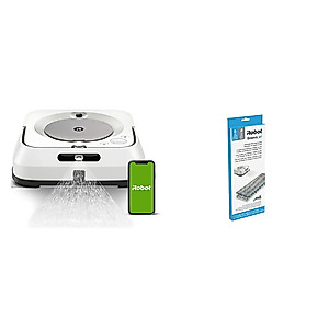 iRobot Braava Jet M6 (6110) Ultimate Robot Mop and m Series Washable Pads Multi-Pack, (1 Wet & 1 Dry Pad)