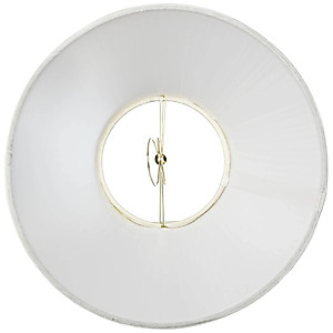Antique White Small Empire Mushroom Pleated Lamp Shade 5" Top x 11" Bottom x 7.5" High (Clip-On) Replacement - Springcrest