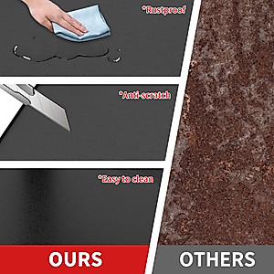 IKIMI Metal Garage Storage Shelves 5 Tier,2000lbs Heavy Duty Garage Shelving 47.2"D x 23.6"W x 72"H Adjustable Shelf Organizer Storage Garage Racks Shelf and Industrial Shelving for Garage Warehouse