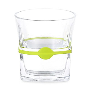 YITAQI Wine Charms Drinking Tag,Great Elasticity Cute Bar Tool Food Grade Silicone Goblet Strips Drink Markers Wine Labels Bottle Bands(6 pcs)