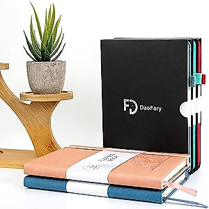 DAOFARY Address Book with Alphabetical Tabs - Small Address Keeper Book (5.3 * 7.6 in) with Inner Pocket, Hardcover Address Notebook for Store Your Important Informations (Blue Haze)