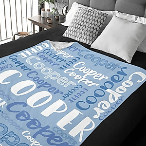 AWSWDS Personalized Name Blanket for Adult Kids Name Blanket Custom Name Blanket 3 Sizes for Valentine's Day