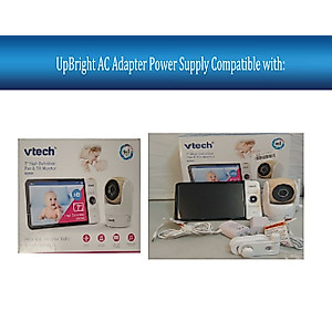 UpBright 5V AC/DC Adapter Compatible with VTech VM919HD VM919-2HD 7" Video Baby Monitor VM818HD VM818 HD RM5854HD RM5854-C 5" BU Camera PU Parent Unit VTPL VT05EUS05100 BD-0501000 Power Supply Charger