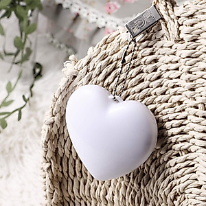 SOLUSTRE Purse Light Handbag Light Heart Shape LED Activated Night Light Women Girls Handbag Accessories White