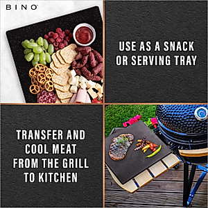BINO Cutting Board | BPA-Free Chopping Board | Cutting Boards for Kitchen Durable, Large Surface, Multipurpose, Dual-Sided, Dishwasher Safe | Charcuterie Accessories | Home & Kitchen Utensils
