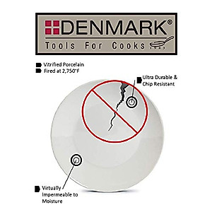 Denmark White Catering 4 Pack Dinnerware Sets- Parties, Weddings, Holiday, 4 Pack Tall 20 Ounce Latte Mug