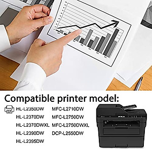 POISONOUS TN-760 TN760 2-Pack High Yield Black Toner Cartridge TN7602PK Compatible Replacement for Brother TN760 TN730 TN770 MFC-L2710DW L2750DW DCP-L2550DW HL-L2395DW HL-L2370DW Pinter, TN760 2BK