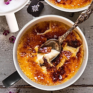 Artena 38 Ounce Soup Bowl with Handles, 6 inch Jumbo Soup Mug with Handles, Wide Large Cereal Bowl for Oatmeal, Gumbo, Salad, Oversized Black Glazed Ceramic Soup Cup, Microwave & Oven Safe