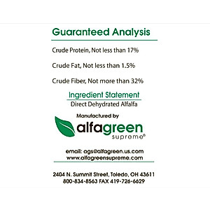 New Country Organics | Alfalfa Pellets for Livestock | Certified Organic and Non-GMO | 50 lbs