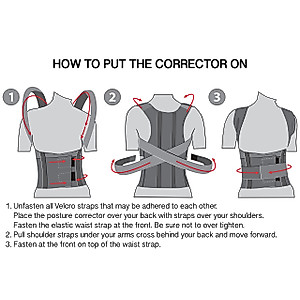 ORTONYX Comfort Posture Corrector Clavicle and Shoulder Support Back Brace, Fully Adjustable for Men and Women/656A-Medium