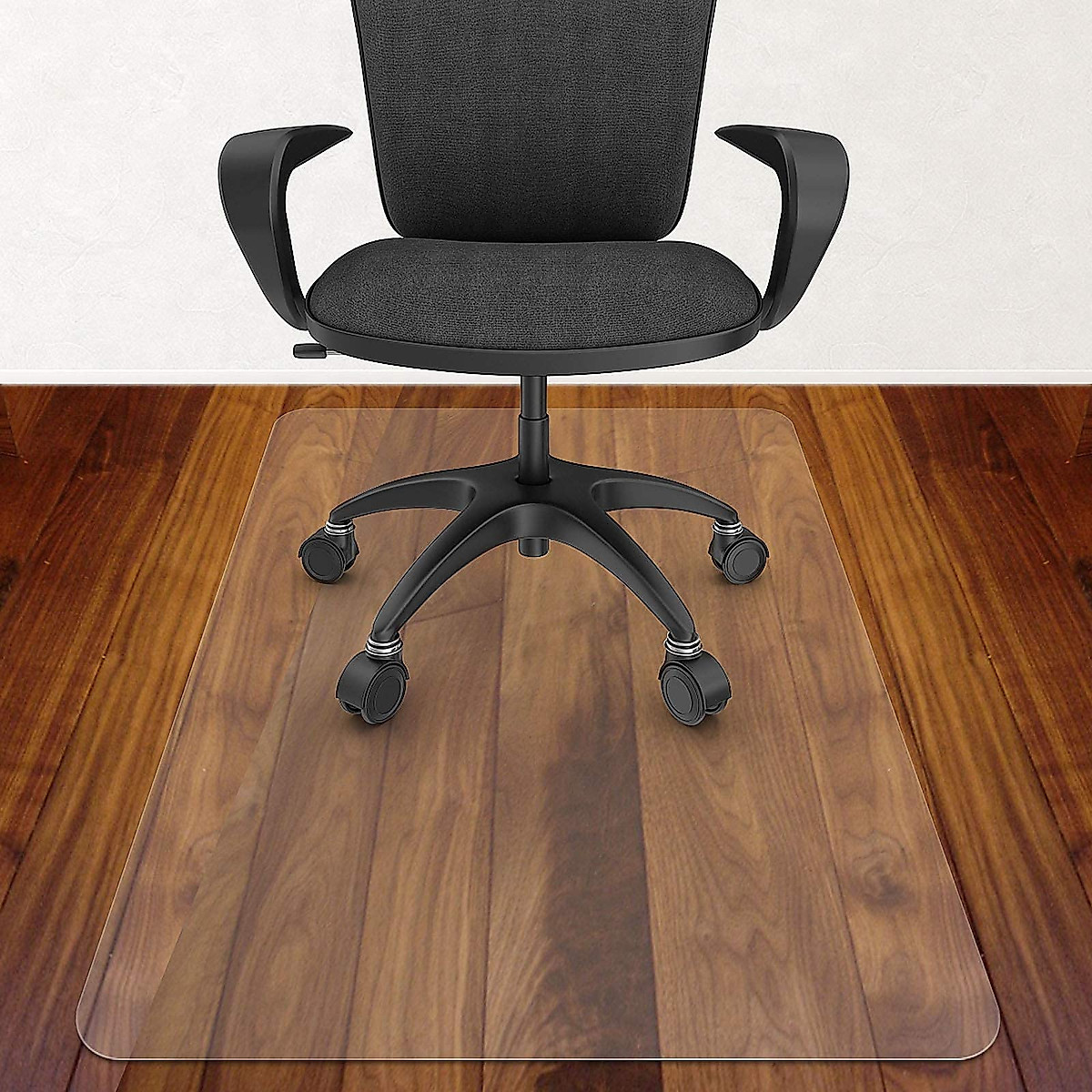 Chair Mats for Carpeted Floors Rectangle Office Chair Mat for Tile Floor 1.5mm Desk Chair Mat 32"x40" 36"x48" 48"x48" 51"x63" Chair Mat for Hardwood Floors Easy Glide for Chairs for Carpeted Floors (