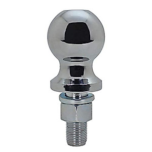 Quick Products QP-HB3007 2" Chrome Hitch Ball - 3/4" Diameter x 2" Long Shank - 3,500 lbs.