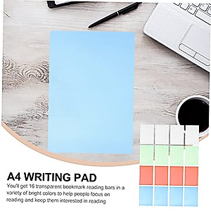Clay Tools 16pcs Translucent Reading Strip Translucent Writing Boards - Craft Mat Plastic Writing Pad for Desk Book Marks for Home Tools Epoxy Tools Exam Pads A5 Pottery Tools