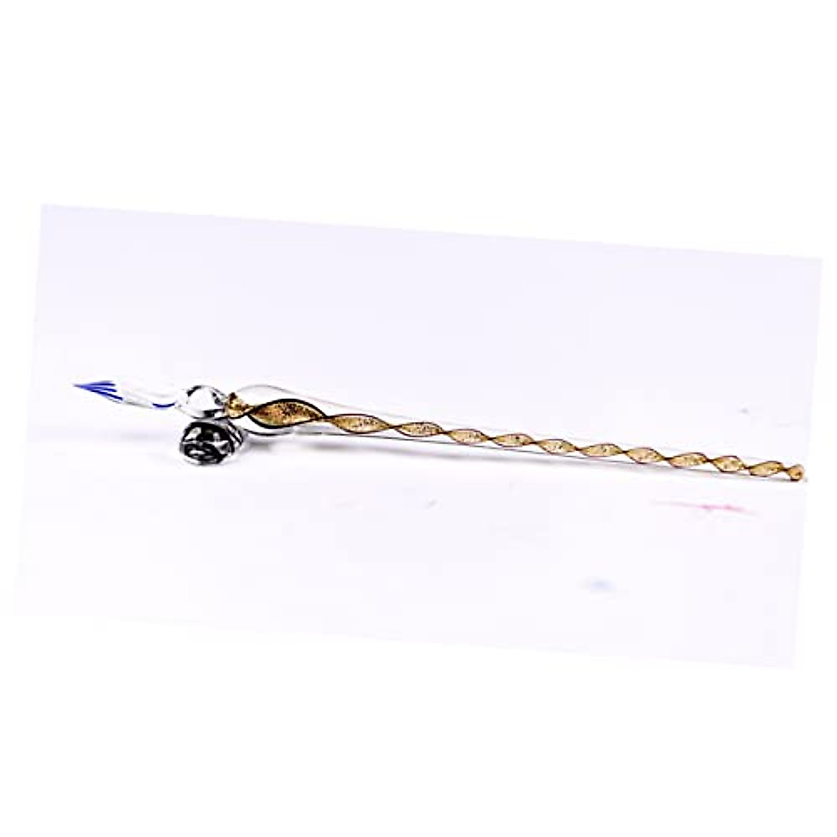 STOBOK Glass Set Ink Pen Set Vintage Gifts Crystal Glass Dip Pen Calligraphy Pen Set Glass Vintage Pen Ballpoint Pen Retro Pen Crystal Pen Pen Case Black Dip in Water Glass Dip Pen