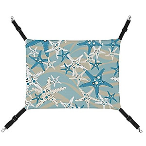Starfish Pet Hammock Comfortable Adjustable Hanging Bed for Small Animals Dogs Cats Hamster