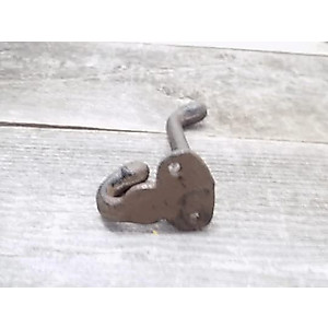 15 Rustic CAST Iron Acorn Hooks Rust 3 1/4" Long Hook Coat HAT Wall Hook LOT