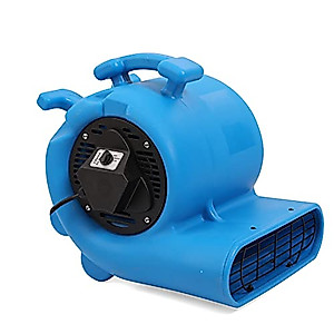 MOUNTO 3-Speed 3/4HP 3000CFM Air Mover Floor Carpet Dryers (Blue)