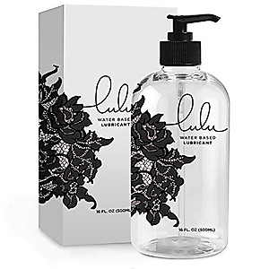 Lulu Natural Water Based Lubes. Personal Lubricant, Liquid Lube for Men, Women and Couples, Lubricants. (16oz)