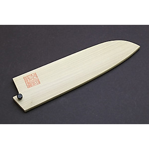 Yoshihiro Natural Magnolia Wood Saya Cover Blade Protector for Santoku (180mm)7in