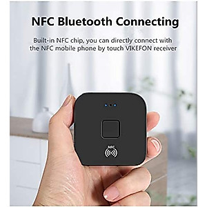 Bluetooth Receiver for Home Stereo RCA, 3.5mm AUX Wireless Audio Adapter for Home and Car Stereo System,NFC-Enabled