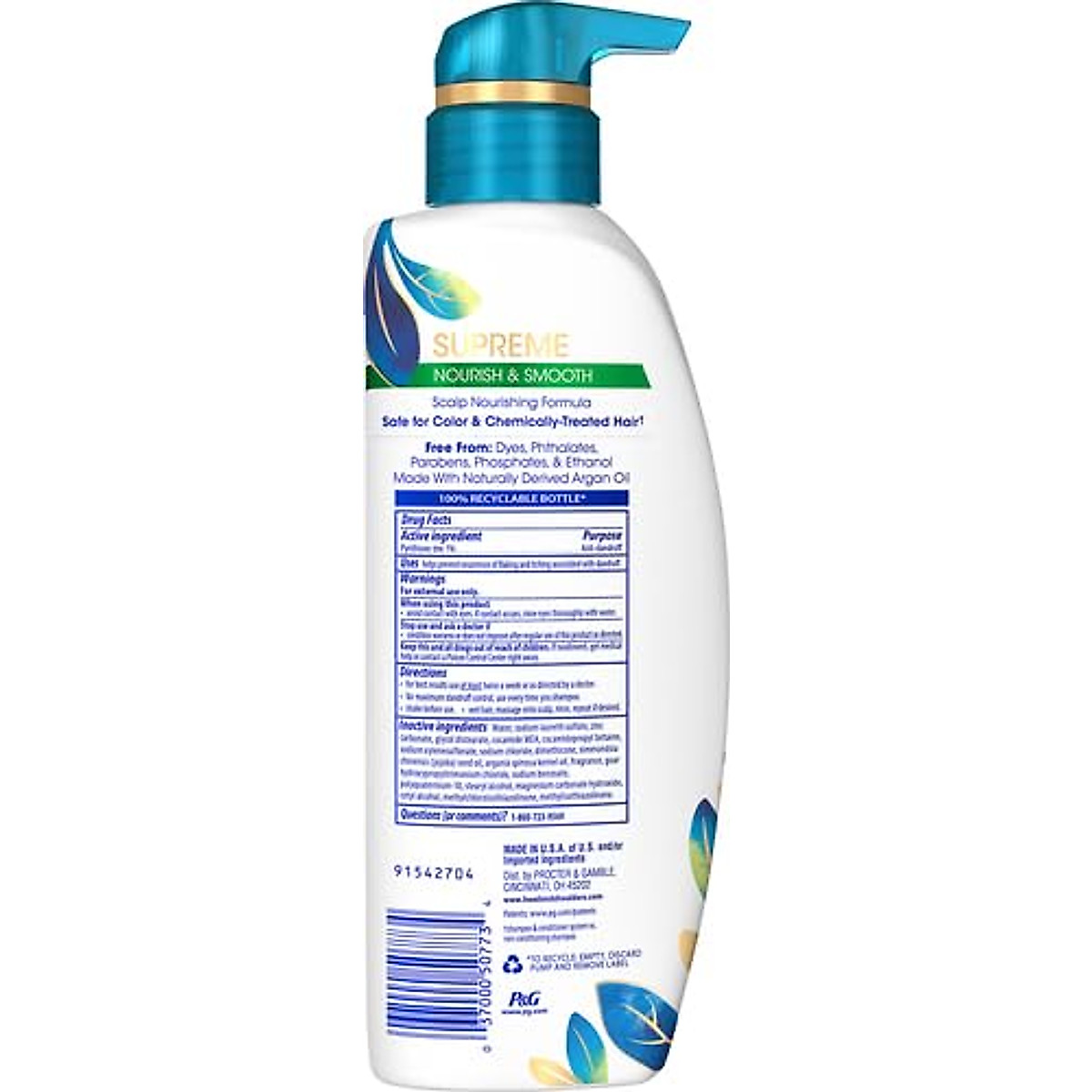 Head & Shoulders Supreme Nourish & Smooth Hair & Scalp Shampoo, 11.8 Fl Oz