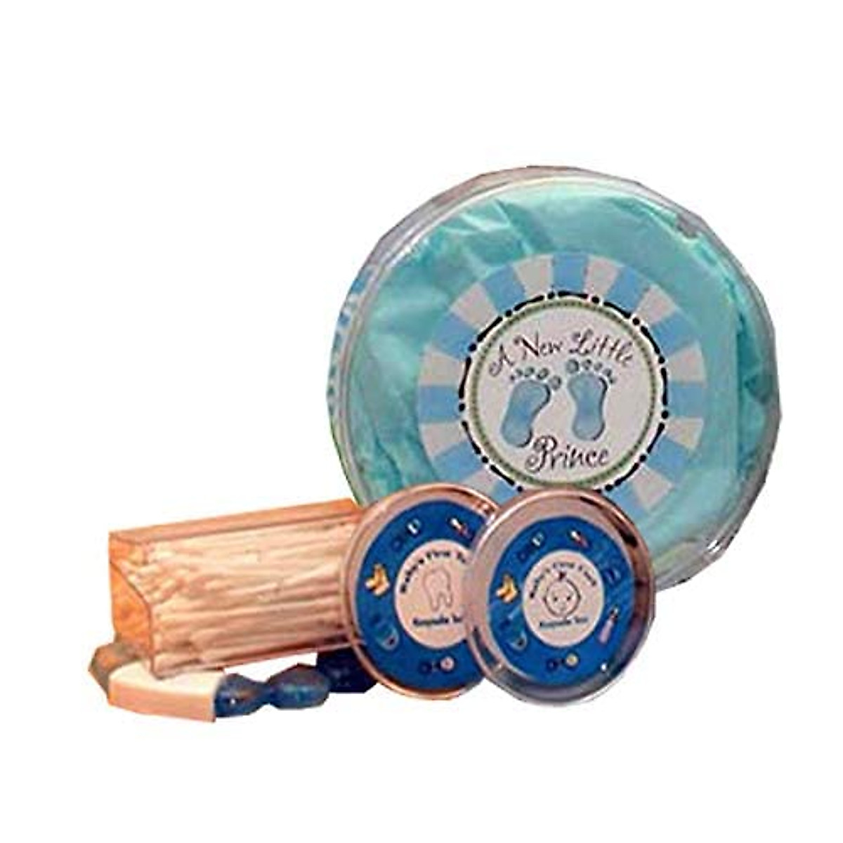 Our Precious Baby Boy New Baby Gift Basket Blue - New Baby Gift Basket