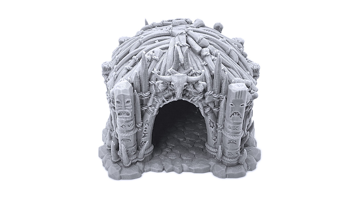 Shaman's Hut: Detailed 3D Printed RPG & Wargame Terrain