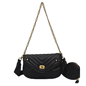 YXBQueen Small Crossbody Bag for Women With Coin Purse Pouch Multi Pocket Chain Strap Side Shoulder Handbag Crossbody Bag Laides Designer Bags