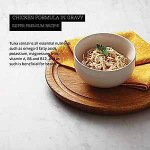 Fussie Cat Super Premium Chicken Formula in Gravy Grain-Free Wet Cat Food 2.82oz, case of 24