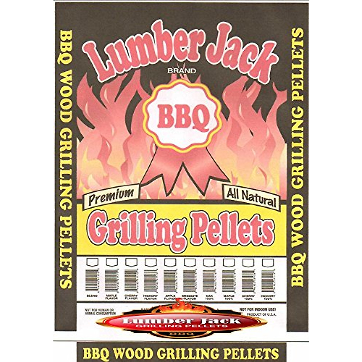 EasyGoProducts LJACK40-Apple-Blend Lumber Jack Smoking BBQ Grilling Wood Smoker Pellets – Full of Flavor, 40Lbs