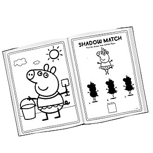 Coloring and Activity Set - Bundle Includes Peppa Pig Coloring Book, Peppa Pig Stickers, and 2-Sided Door Hanger (Peppa Coloring Book & Stickers)