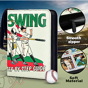 Guacalloon Baseball Card Binder with Sleeves, 440 Pockets Trading Card Holder Protectors Albums, Card Storage Organizer Case Compatible with Topps Baseball Card and other Trading Cards