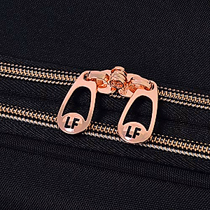 LONDON FOG Bromley Softside Expandable Spinner Luggage, Black, Carry-On 20-Inch