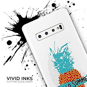 DesignSkinz Retro Hello Summer Pineapple v2 Protective Vinyl Decal Wrap Skin Cover Compatible with The Samsung Galaxy S20 (Screen Trim & Back Glass Skin)