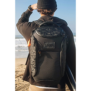 URBAN ARMOR GEAR UAG 24-Liter Backpack Lightweight Tough Weather Resistant Laptop Backpack, fits up to 16-inch, Standard Issue Black Midnight Camo