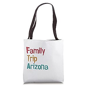 Family Trip Arizona Vacation Matching Vintage Retro Tote Bag