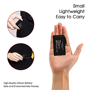 J JINPEI Replacement Battery Rechargeable Lithium Polymer Batteries for Heated Gloves Socks Jacket Clothes Li-ion Battery (4000mah/1PCS)