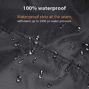 Nomiou Chiminea Cover,Waterproof,Windproof,Oxford Fabric Outdoor Garden Patio Heater Black Cover