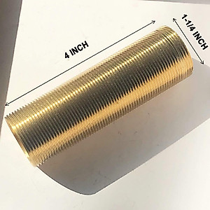 MISSMIN 4 Inch Faucet Mount extension shank for Thick countertop deck