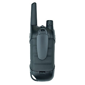 BTECH FRS-A1 2 Pack FRS Black Walkie Talkies, NOAA, High Output Two-Way Radio. USB-C Charging, Built in Flashlight, FM Radio, NOAA, and More