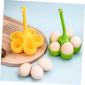 OKUMEYR 2pcs Silicone Egg Tray Poached Egg Holder Egg Poacher Cups Poaching Egg Cooker Egg Cookware Egg Poaching Cups Boiled Egg Cooker Poached Egg Cooker Child Boiled Eggs