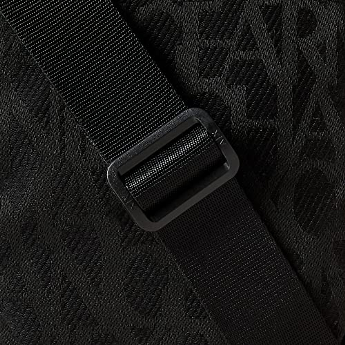 A | X ARMANI EXCHANGE Zip Top Fabric Crossbody Bodypack, Black/Black