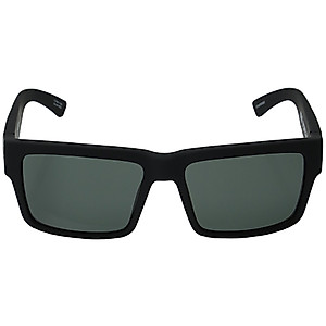 Spy Optic Montana Sunglasses Matte Black w/ Happy Grey Green Lens + Sticker