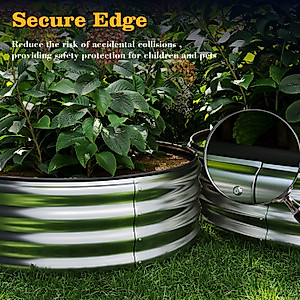 Galvanized Metal Planter Raised Garden Bed Kit for Gardening Outdoor，4x2x1ft Planter Grow Garden Box Raised Flower Bed