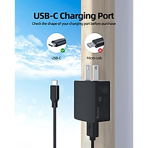 USB C AC Charger Fit for Samsung Earbuds Galaxy Buds+ SM-R175,Galaxy Buds SM-R170, Galaxy Buds Live SM-R180, AKG N700NC,Treblab Hd-Max Wireless Bluetooth Earbuds Power Cord Adapter Supply