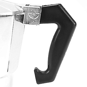 Zyyini Moka Pot, Aluminum Metal Octagonal Espresso Coffee Maker, Sturdy and Durable Stovetop Coffee Pot for Kitchen, Hotel and Office Use (150ML 3cups)