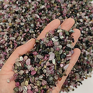 GAJUST 100g Bulk Natural Tourmaline Chip Stone Crystal Quartz Collectible Specimen Gemstone Aquarium Decor
